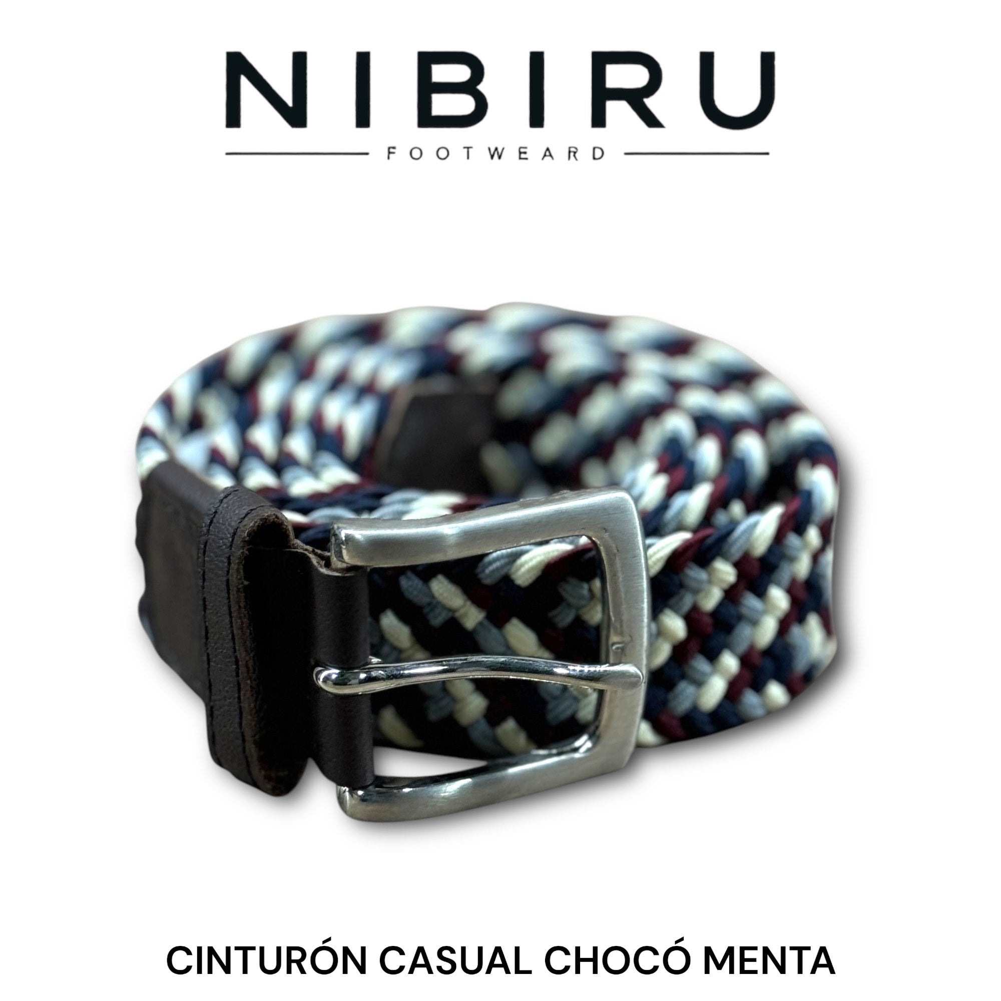 cinturones de algodon flexible modelo casual color chocomenta – calzado ...